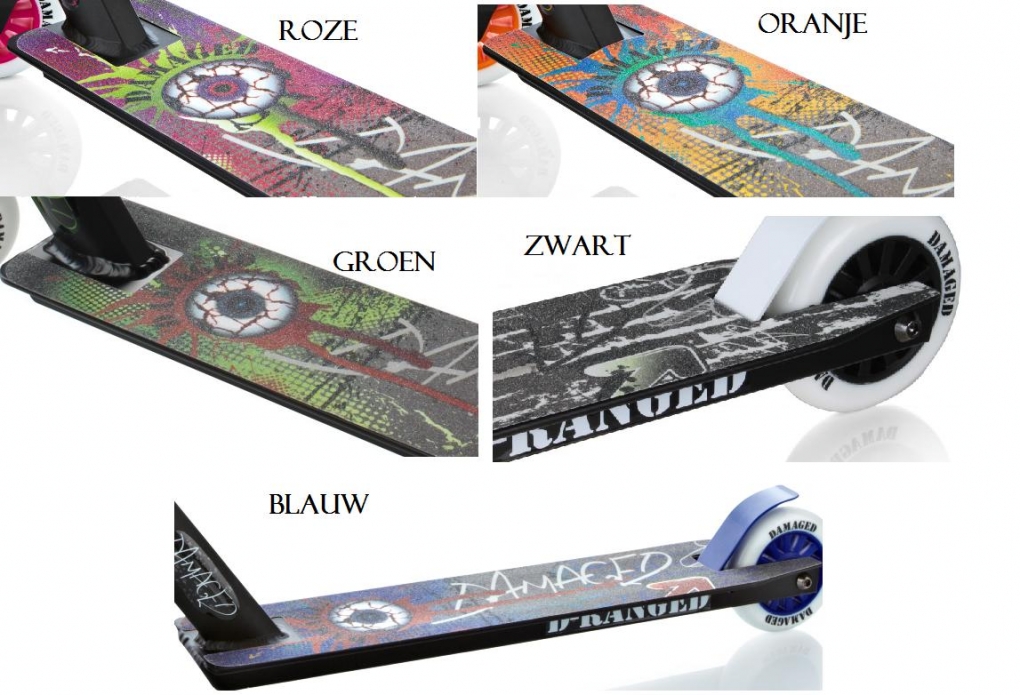 Damaged D-ranged grip tape - stuntstep onderdelen - www.astridswaveshop.nl